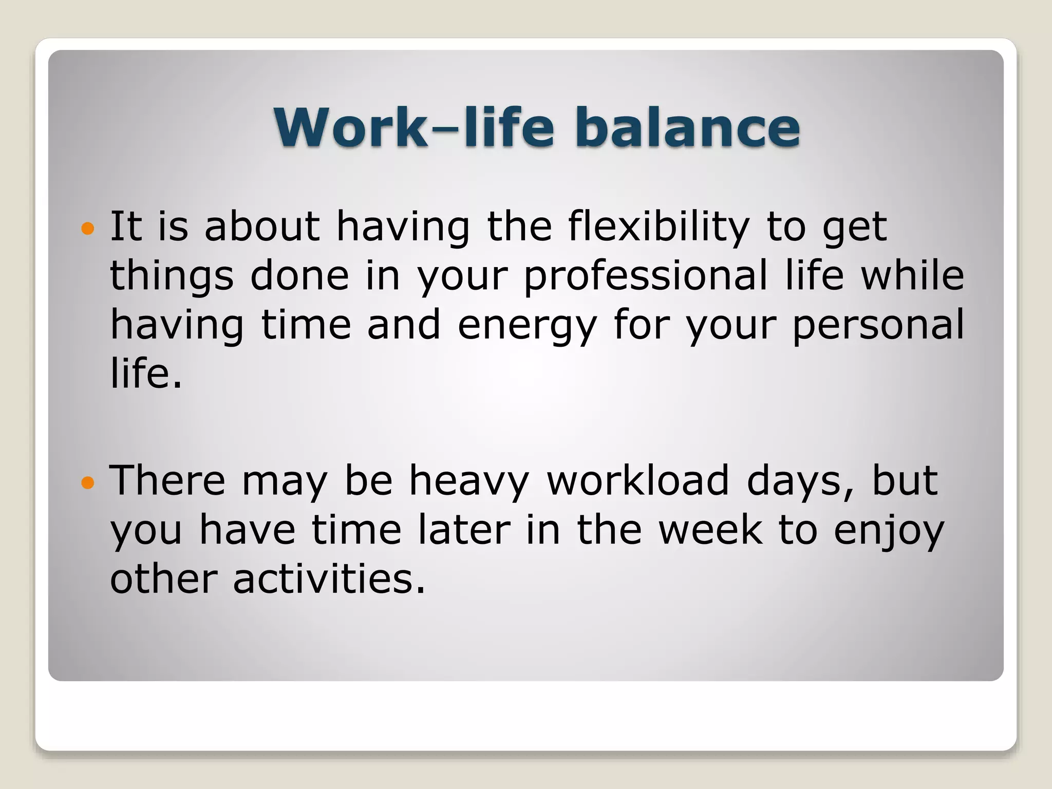 How to improve your work–life balance.ppt