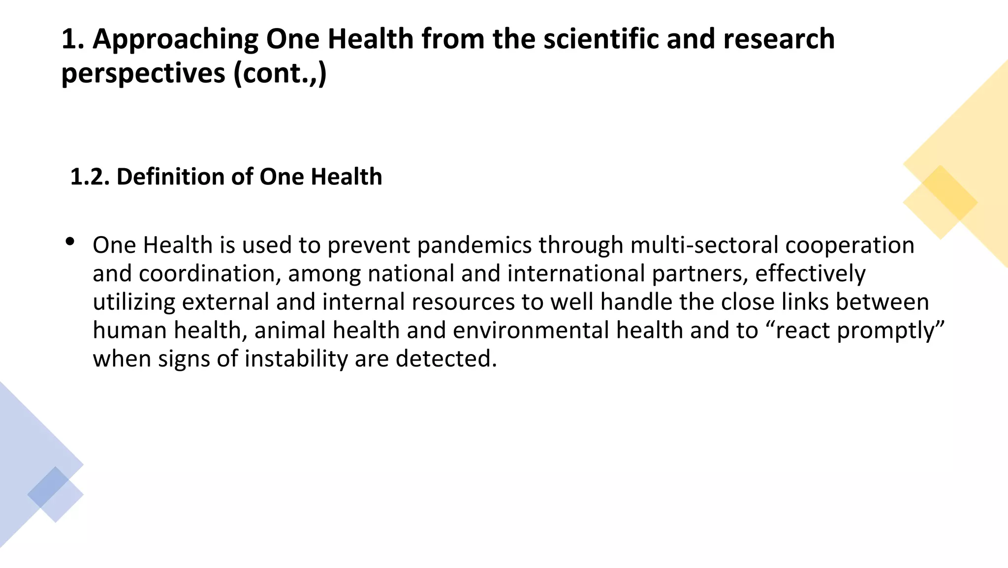 CGIAR One Health Initiative and ICT4Health | PDF