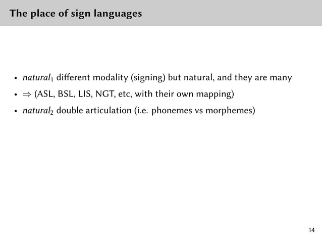 One species, many languages | PPT