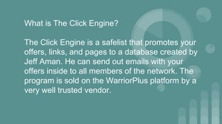The Click Engine | PPT