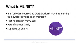 Machine Learning with ML.NET