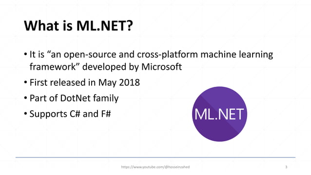 Machine Learning with ML.NET