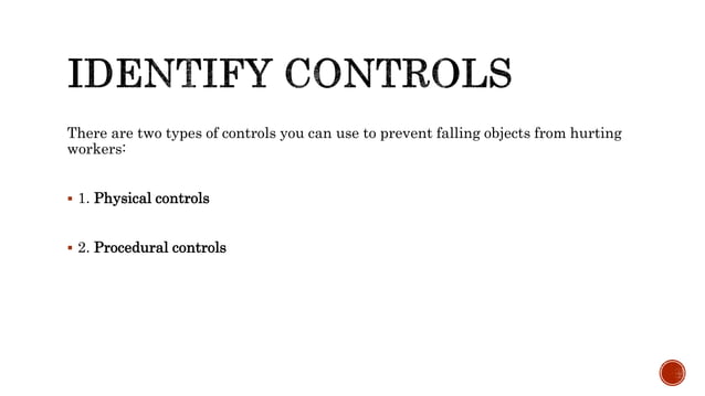 Falling Objects Hazards Pptx