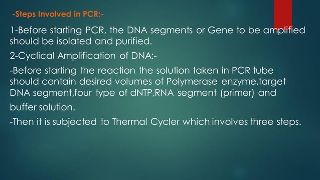 Polymerase Chain Reaction | PPT