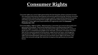 Consumer Rights | PDF | Consumer Issues | Business