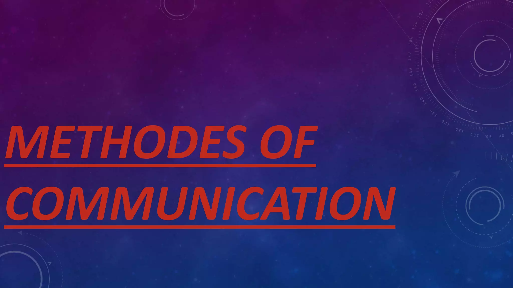 Method of communication | PPT