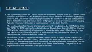 Turning water stress into water management (Experiences in the lerma ...