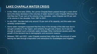 Turning water stress into water management (Experiences in the lerma ...