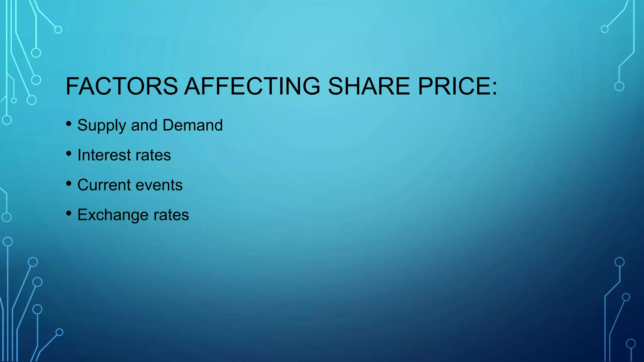 Factors affecting share price | PPTX