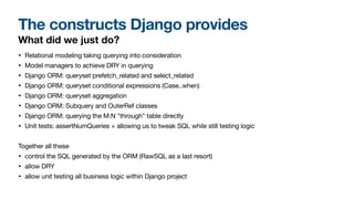 Thinking in SQL with Django | PDF
