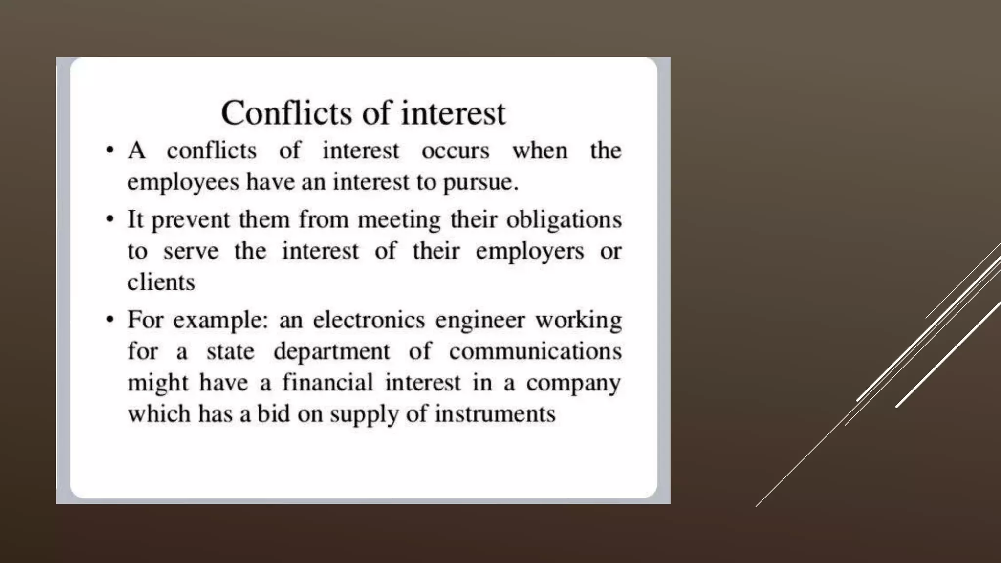 Conflict of interest | PPTX