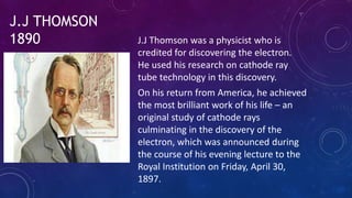 Historical development of the atom | PPTX