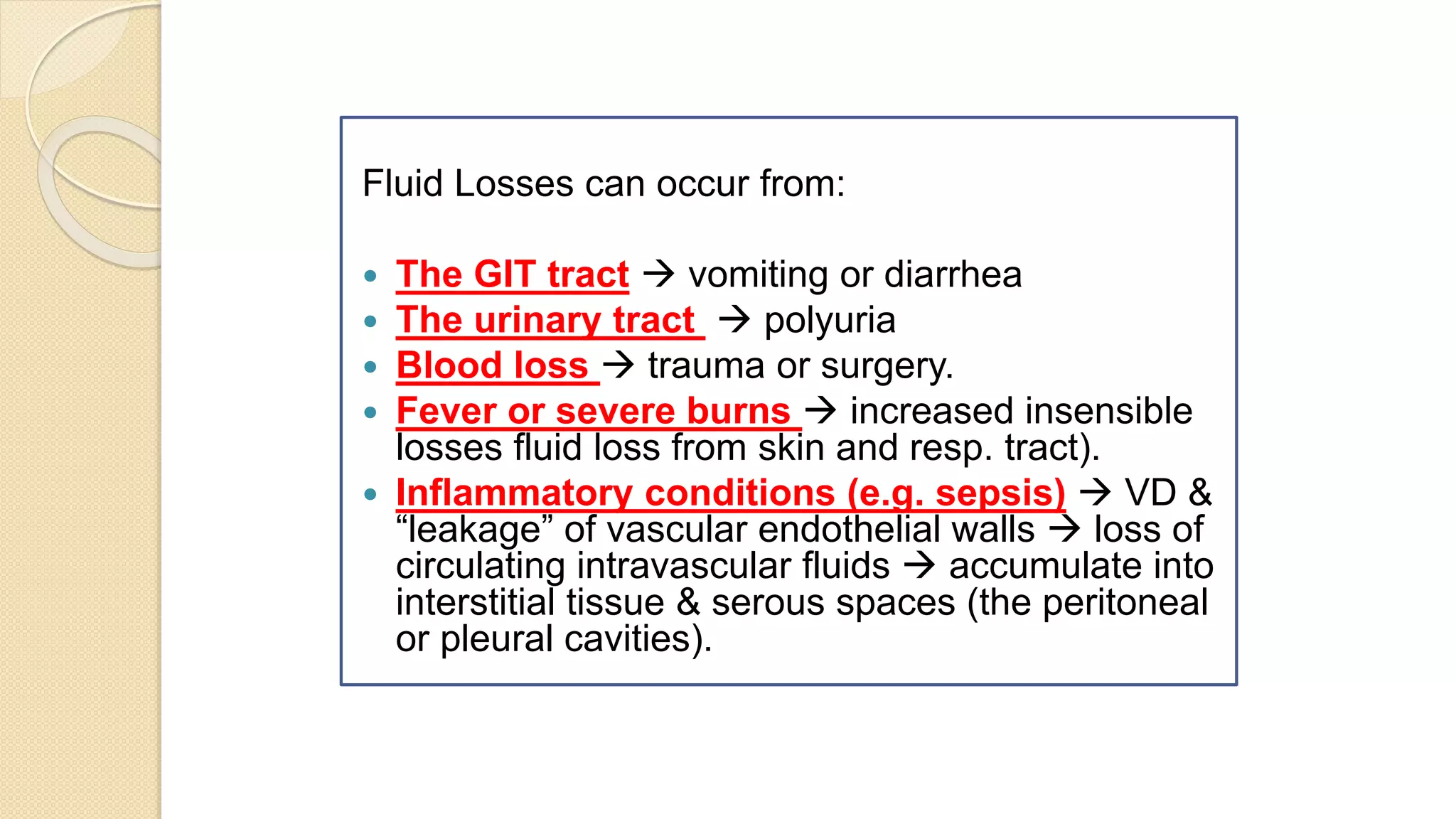 Basics of fluid therapy | PPTX