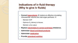 Basics of fluid therapy | PPTX