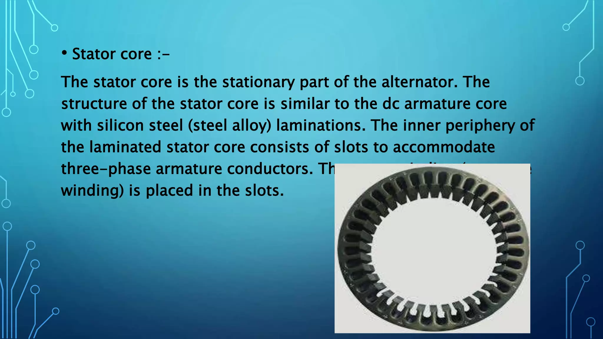 Synchronous motor & Alternators application | PPTX