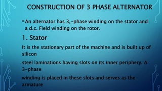 Synchronous motor & Alternators application | PPTX