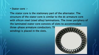 Synchronous motor & Alternators application | PPTX