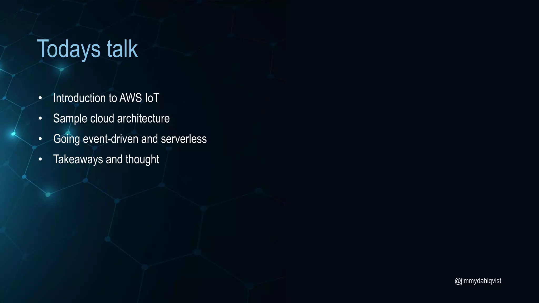 Event-driven and serverless in the world of IoT | PPTX