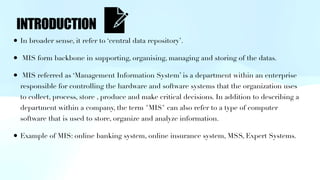 MIS in Education & it’s Uses | PPT