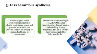 Presentation.pptx. Green Chemistry and principal of green Chemistry | PPTX