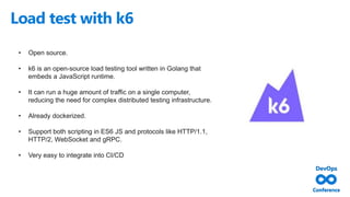 Automate your load testing using Azure DevOps, K6 and Log Analytics | PPTX