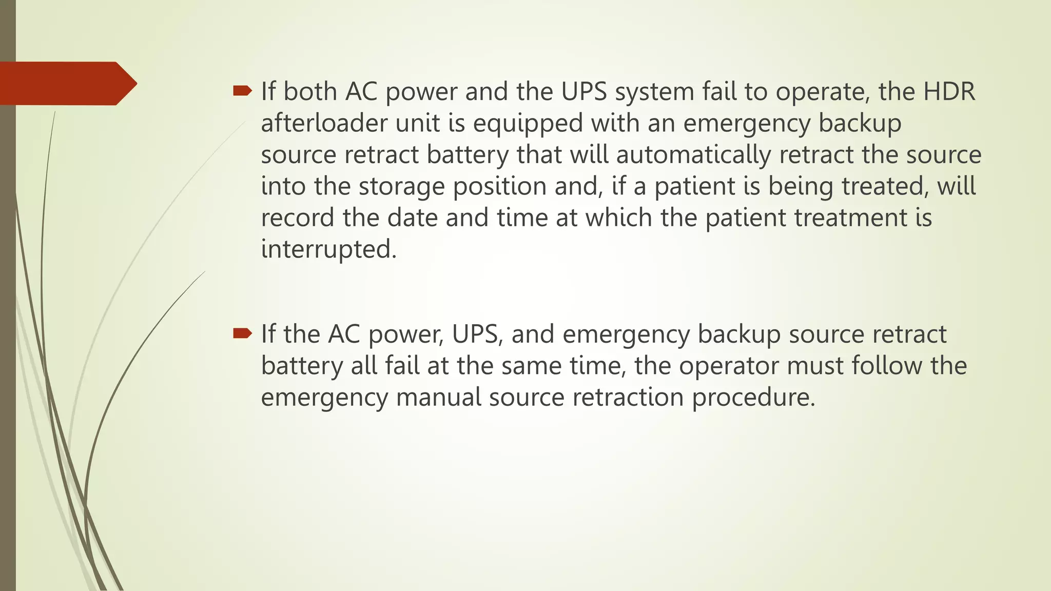 Emergency in HDR Brachytherapy | PPTX