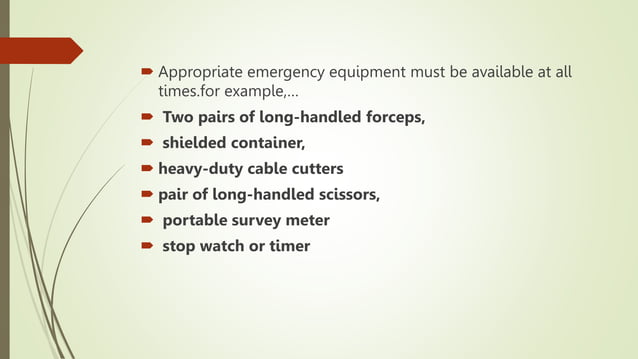 Emergency in HDR Brachytherapy | PPTX | First Aid | Injuries