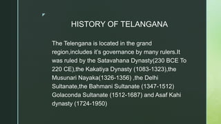 Presentation.pptx on telengana | PPTX