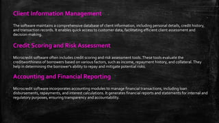 Micro credit Software | PPTX