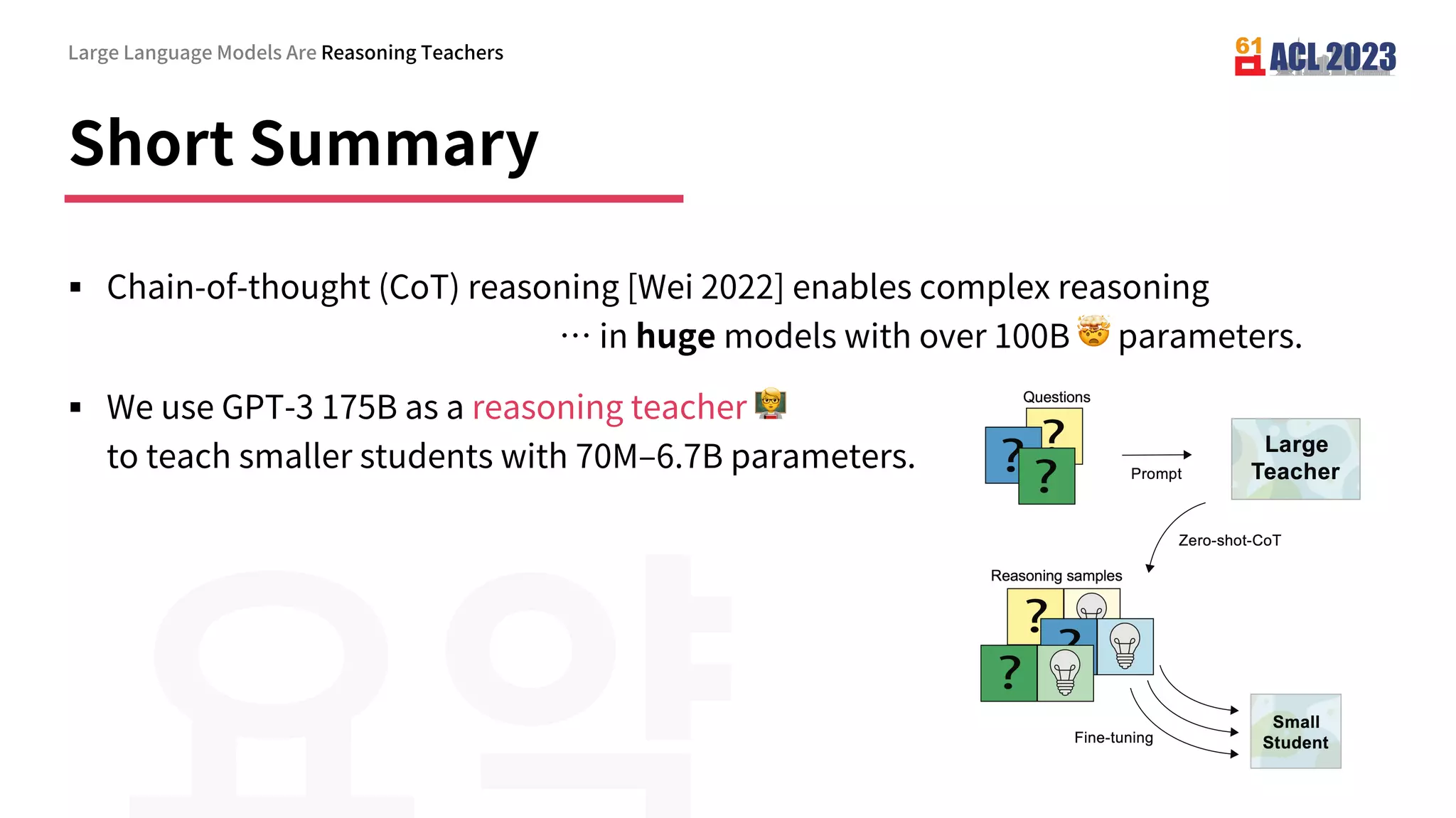 Large Language Models Are Reasoning Teachers | PDF