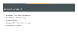 Azure Static Web App CDN Configuration Tutorial: Easy Steps for ...