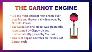 Carnot Engine - Thermodynamics | PPTX