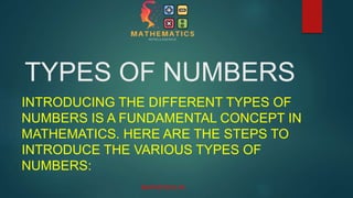 TYPES OF NUMBERS | PPTX