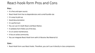 Formik vs React-Hook-form | PPT
