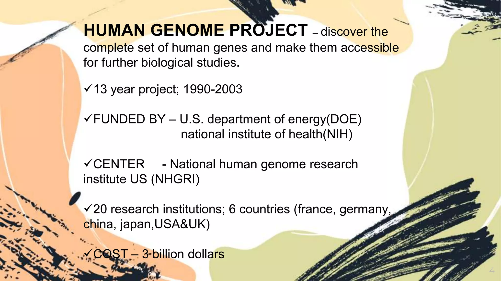 HUMAN GENEOME PROJECT | PPTX