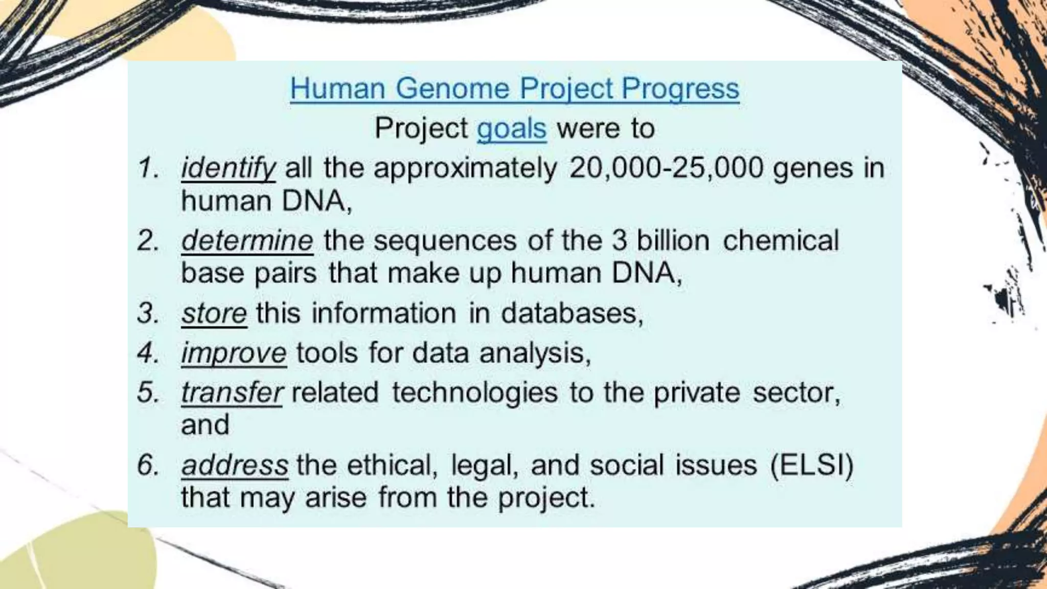 HUMAN GENEOME PROJECT | PPTX