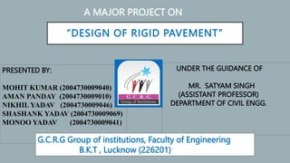 Presentation on design of Rigid pavement.pptx