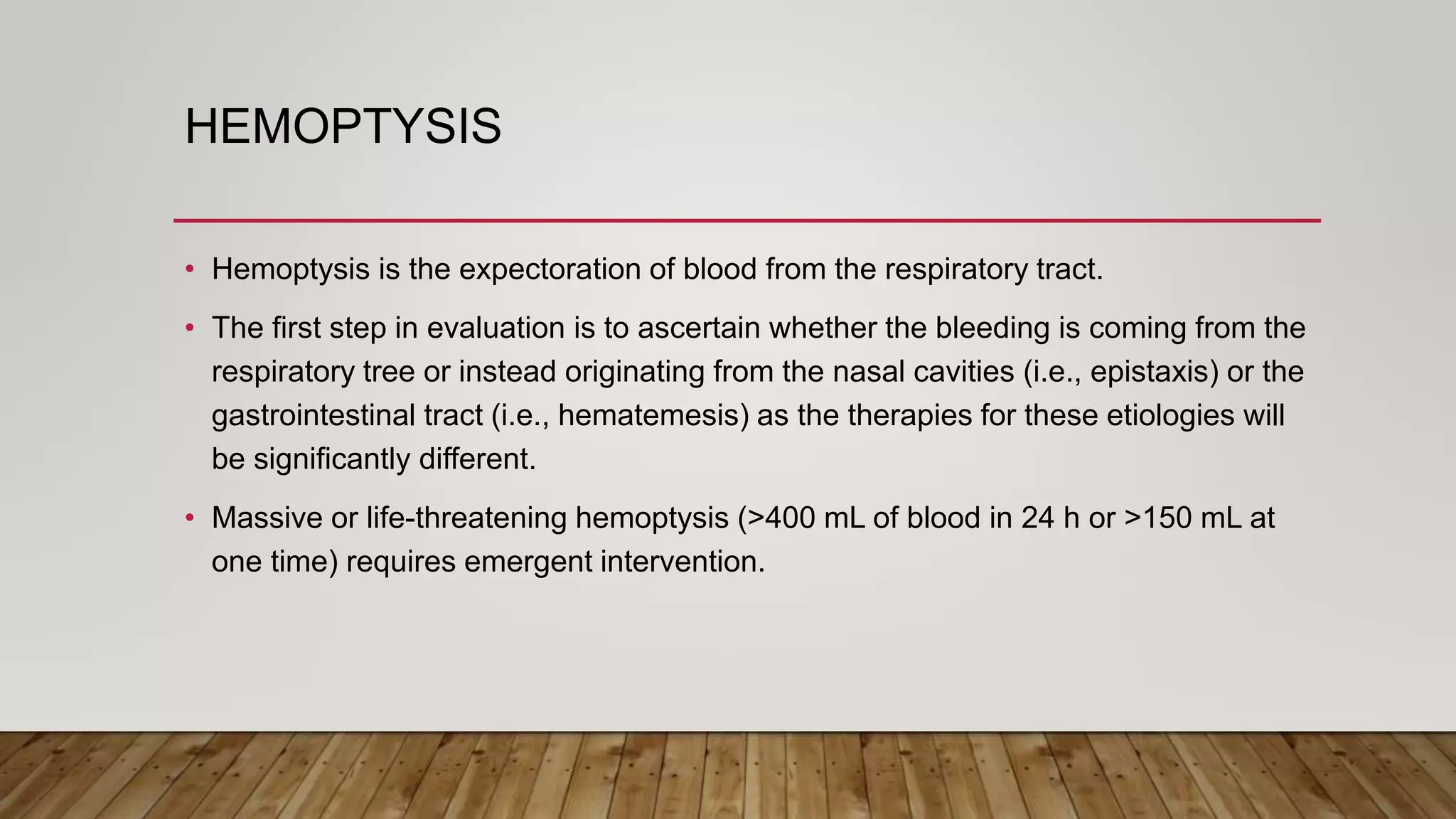 Epistaxis vs hematemisis vs hemoptysis | PPTX