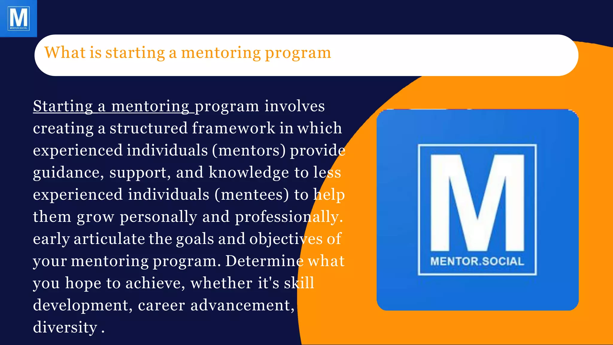 starting a mentoring program | PPTX