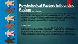 Beyond Prejudice: Overcoming Racism and Paving the way for social ...