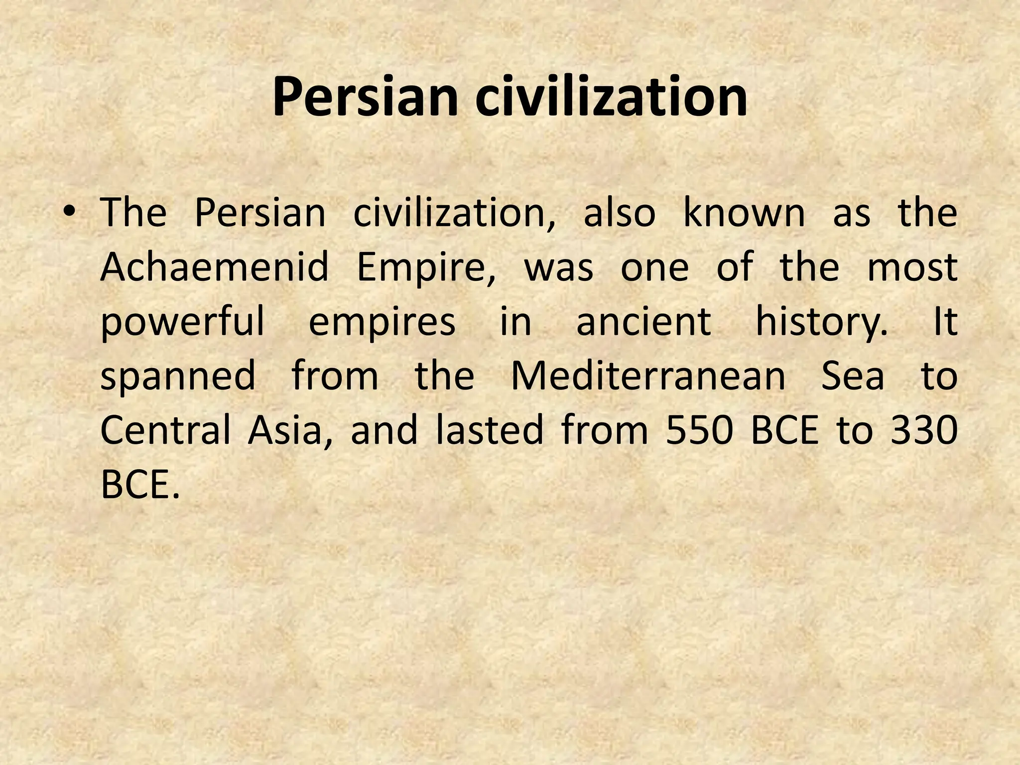 Persian civilization | PPTX