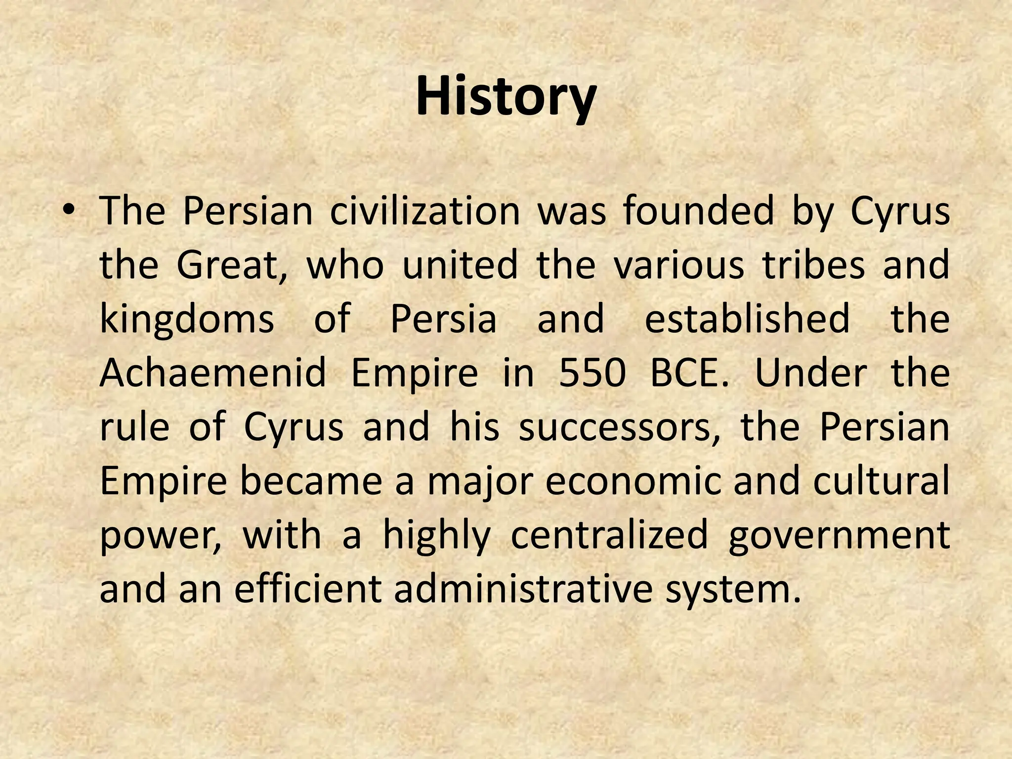 Persian civilization | PPTX