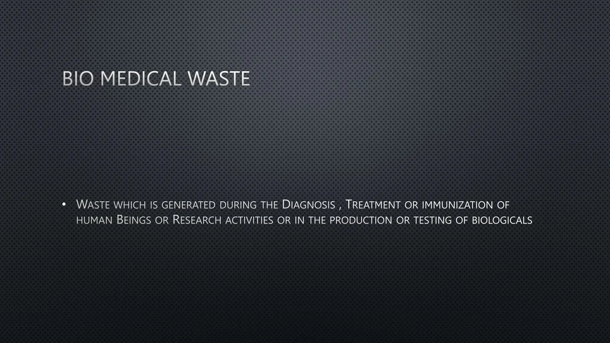 Handling of Biomedical waste | PPT
