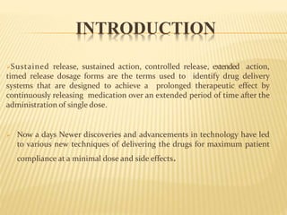 sustained release drug delivery system.pptx