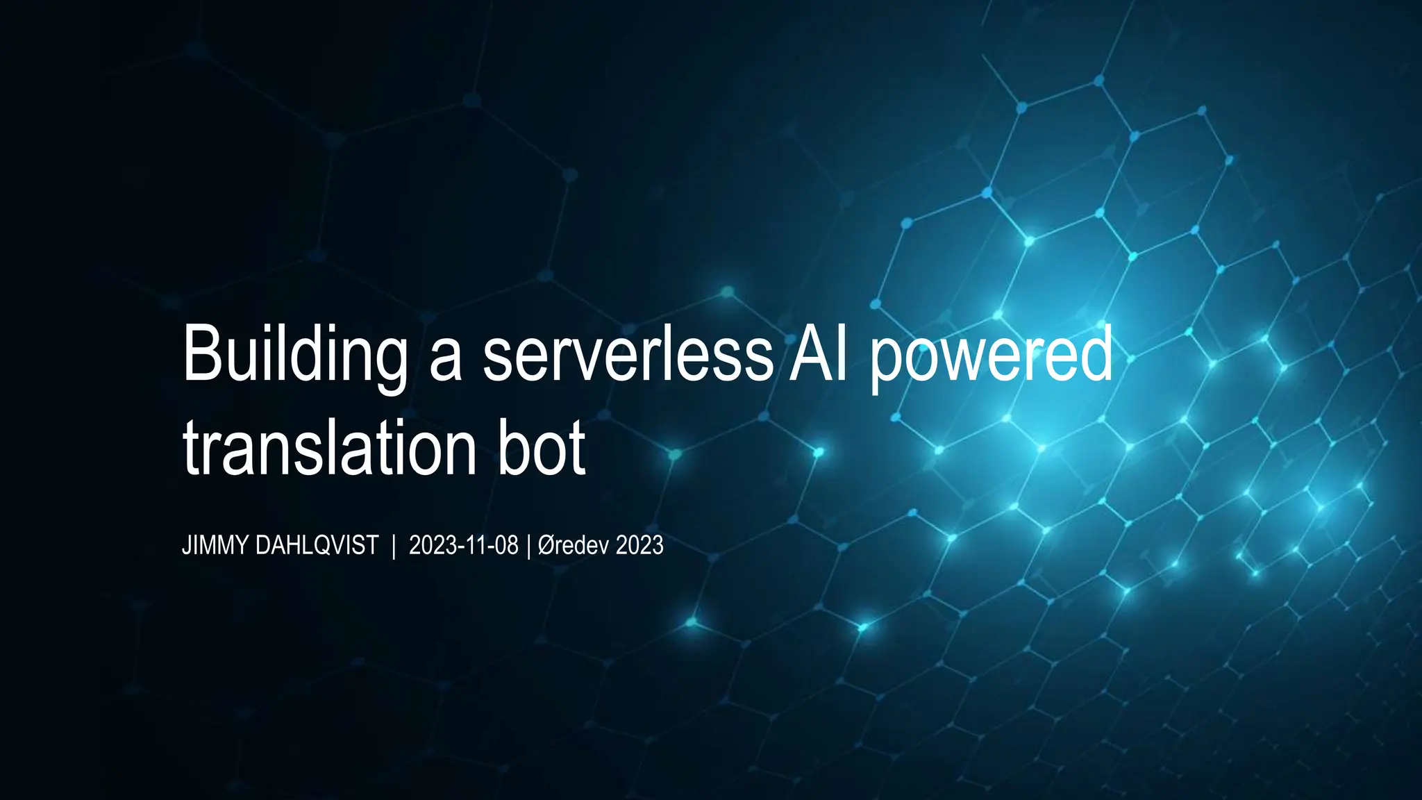 AI Powered event-driven translation bot | PPTX