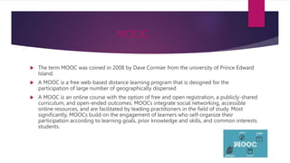 MOODLE and MOOC | PPTX