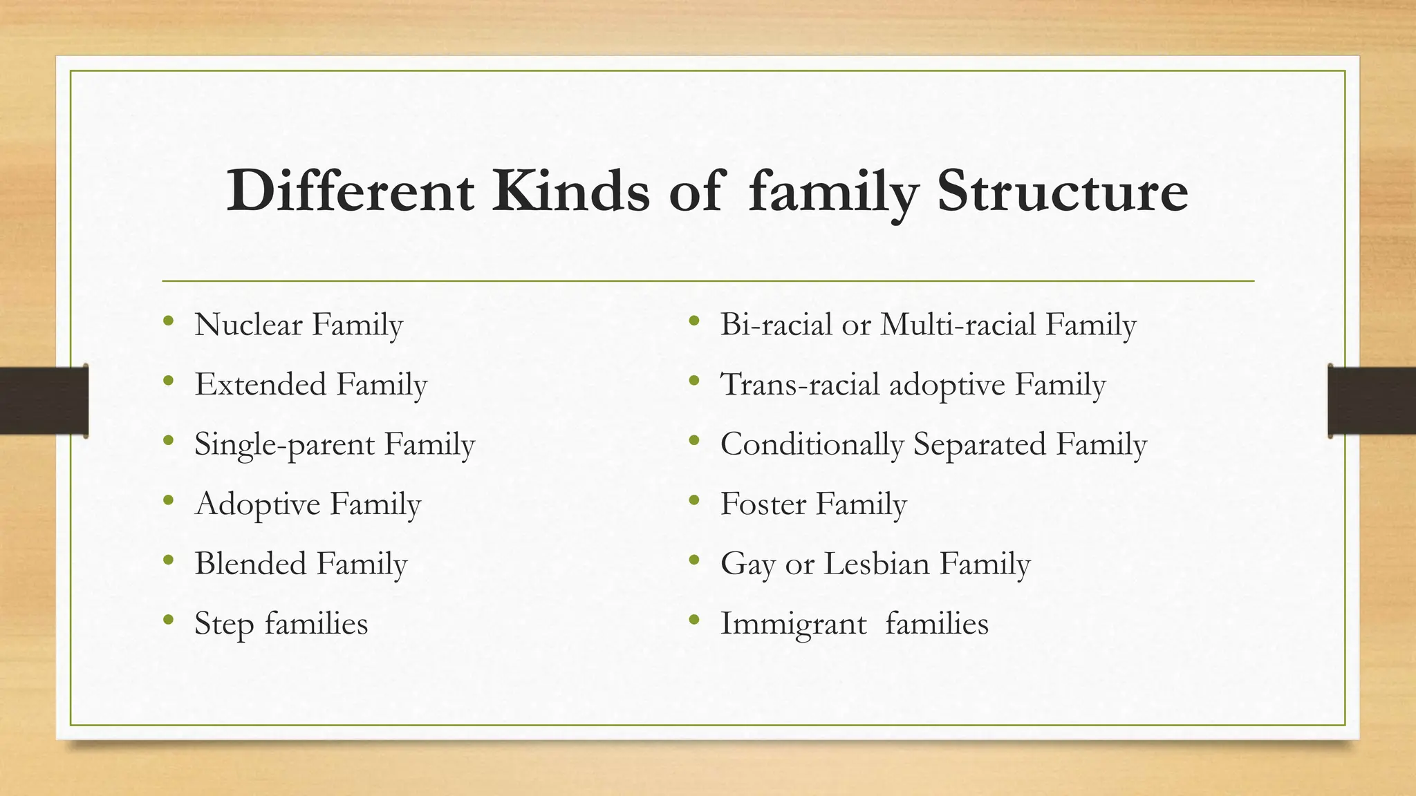 Family Structure | PPTX