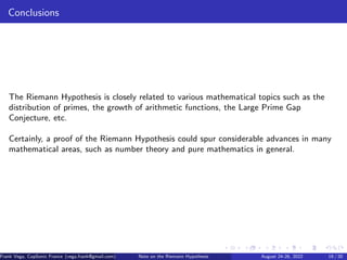 Note on the Riemann Hypothesis | PDF | Physics | Science