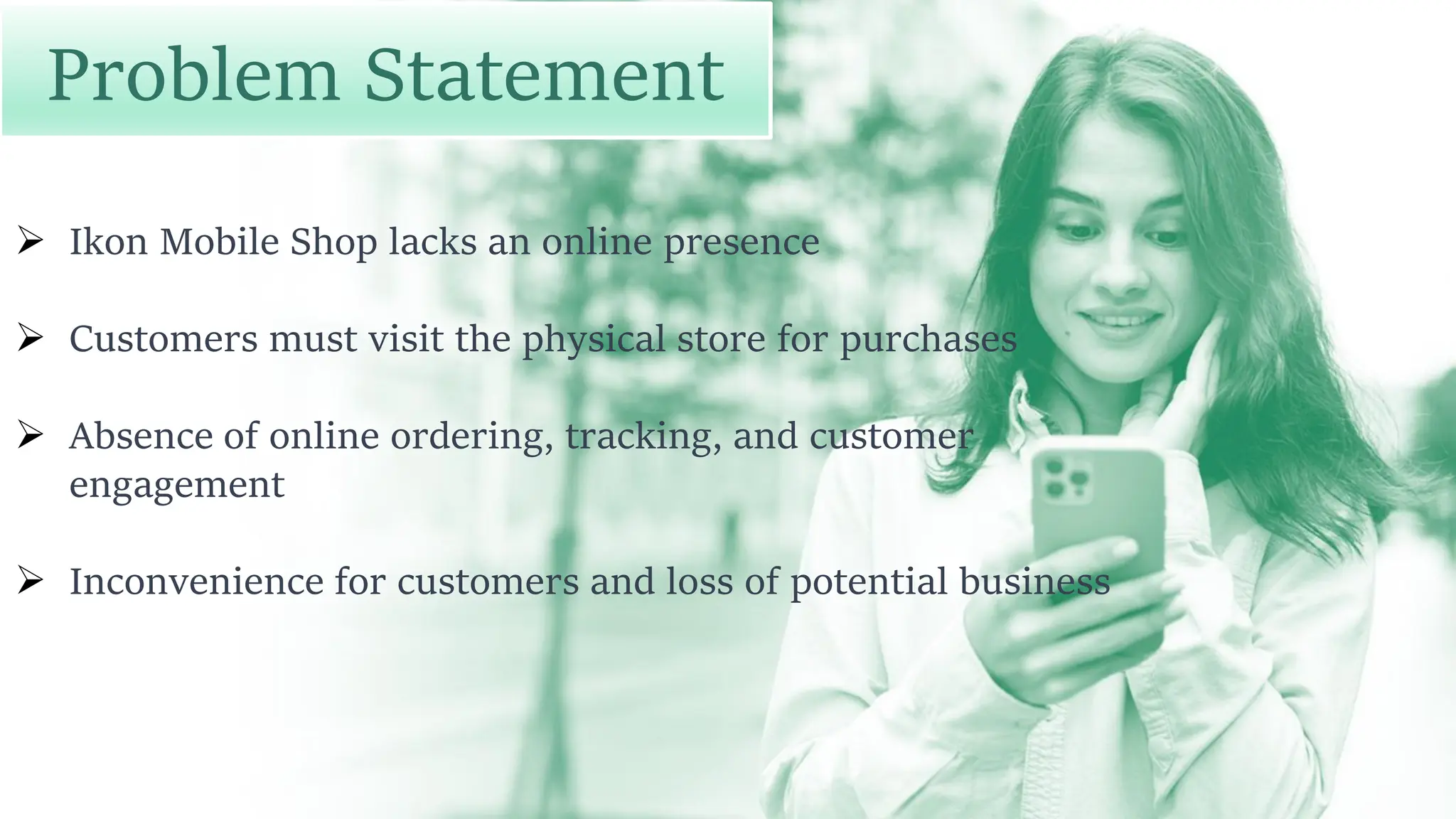 presentation on Ikon Mobile while using a websites | PPT