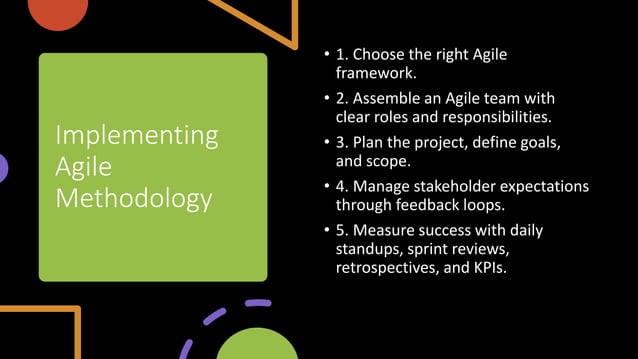 Agile methodology Project management. Agile framework | PPT